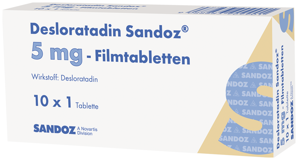 Desloratadine Sandoz 5 mg - 10 film-coated tablets – My Dr. XM