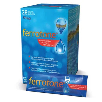 Ferrotone 100% natural source of iron 28 sachets x25 ml – My Dr. XM