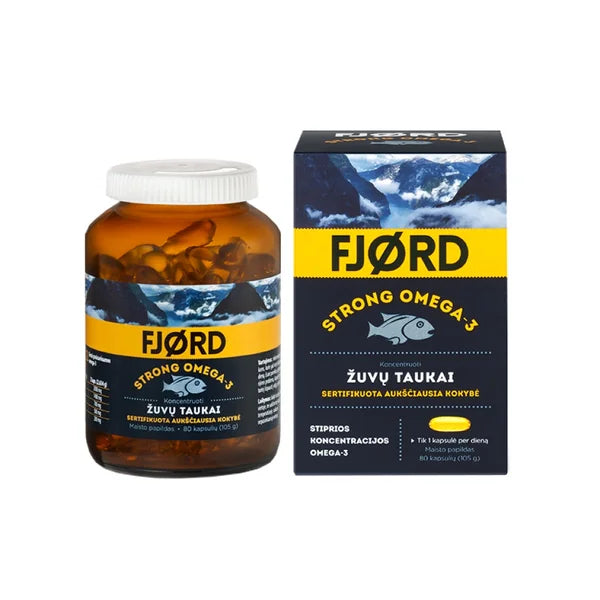 Valentis Fjord Strong Omega-3 Fish Oil 80 capsules – My Dr. XM