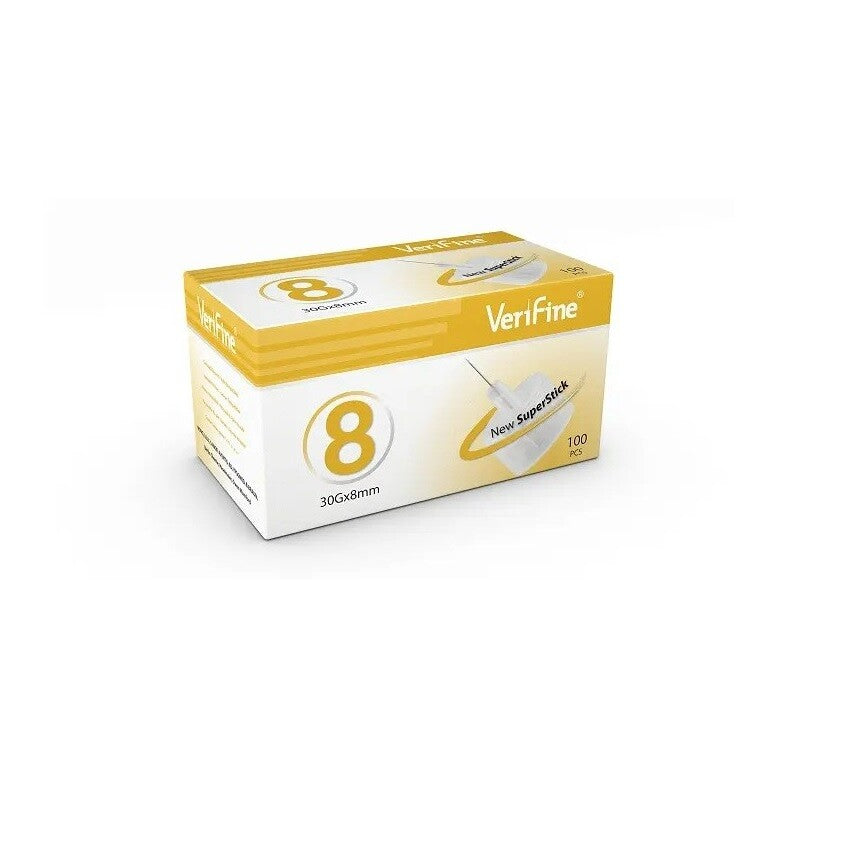 VERIFINE INSULIN NEEDLES FOR ALL INSULIN PENS, 30G x 8 mm, 100 pcs – My ...