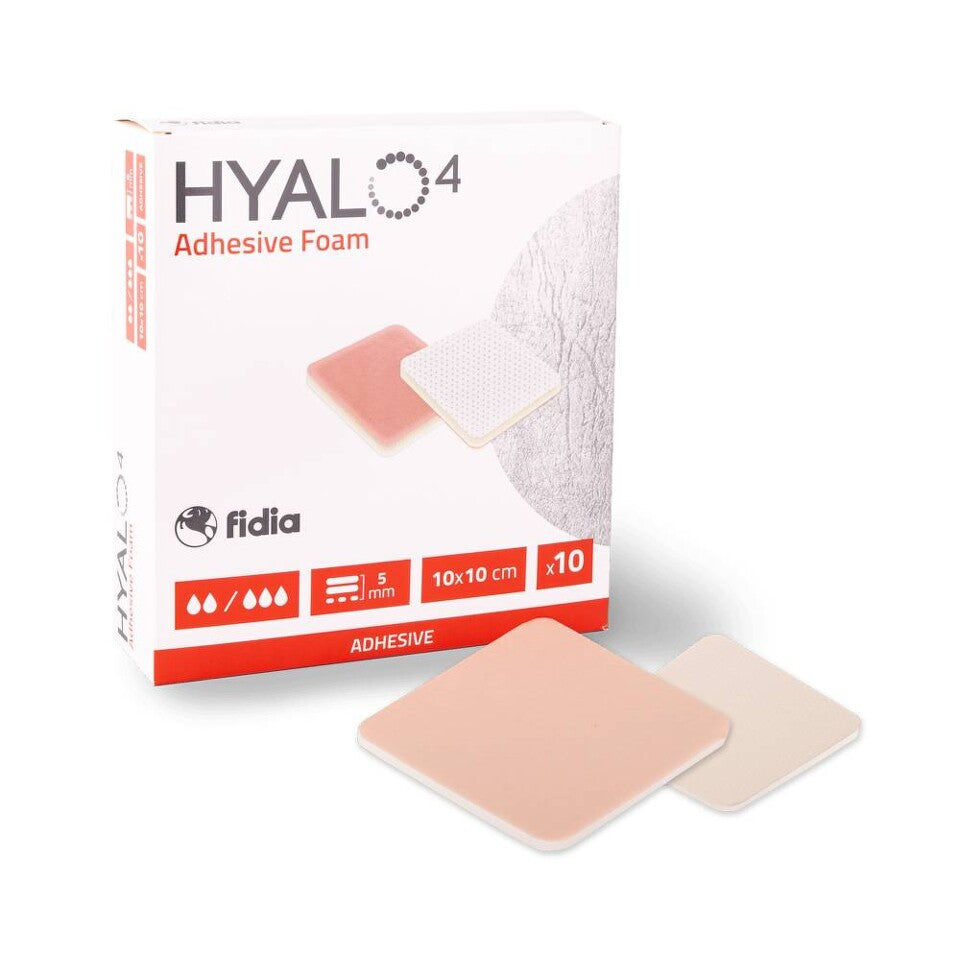 HYALO4 SILICONE ADHESIVE FOAM DRESSING 10 X 10 cm – My Dr. XM