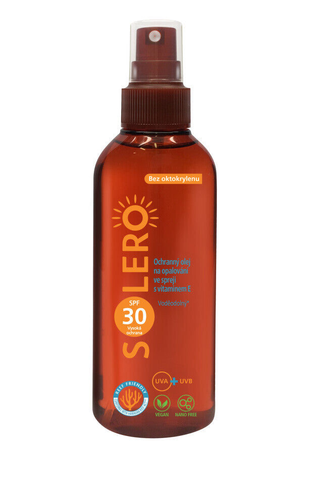 SOLERO Suntan oil with vitamin E spray SPF30; 150ml – My Dr. XM