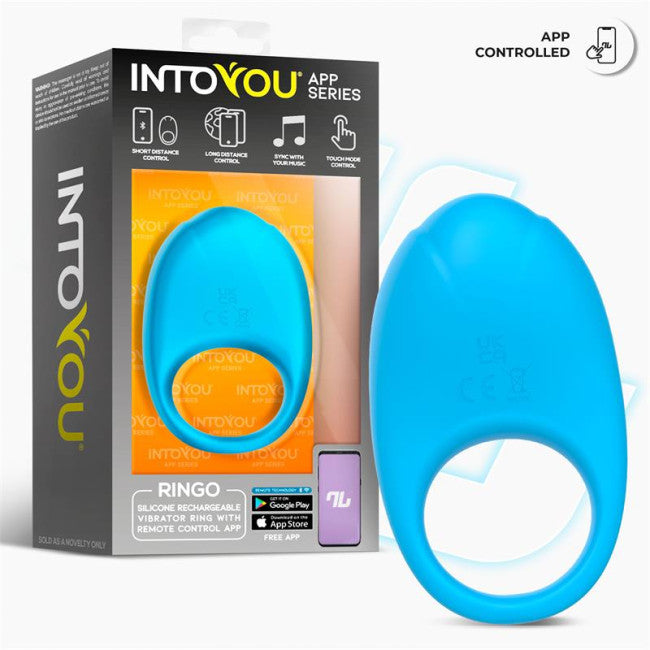 InToYou App Series Ringo Vibrating Ring with App Blue – My Dr. XM
