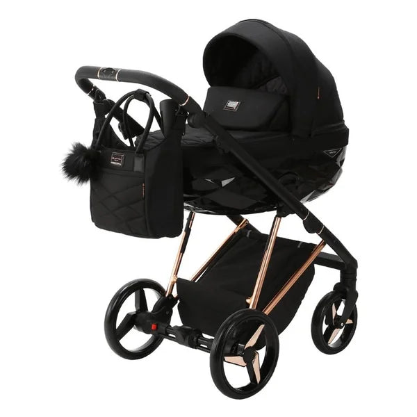 ADAMEX Quantum Special Edition Black/Rosegold Combination Stroller – My ...