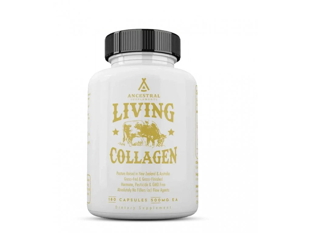 Ancestral Supplements Living Collagen Grass-fed, 500mg, 180 capsules ...