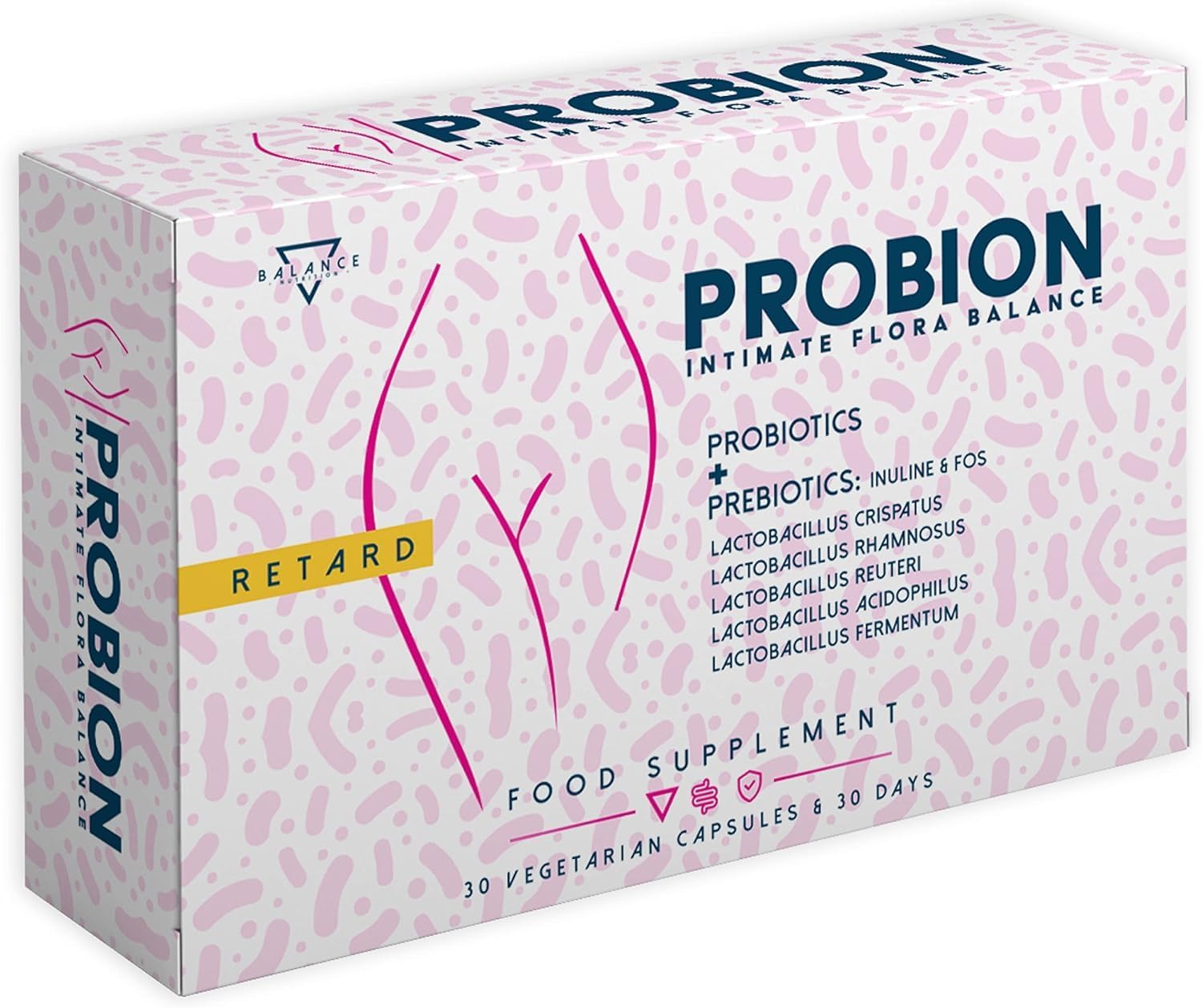 Probion Intimate Flora Balance Probiotics + Prebiotics 30 Capsules – My ...