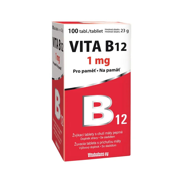 Vitabalans Vita B12, 1 mg 100 tablets – My Dr. XM