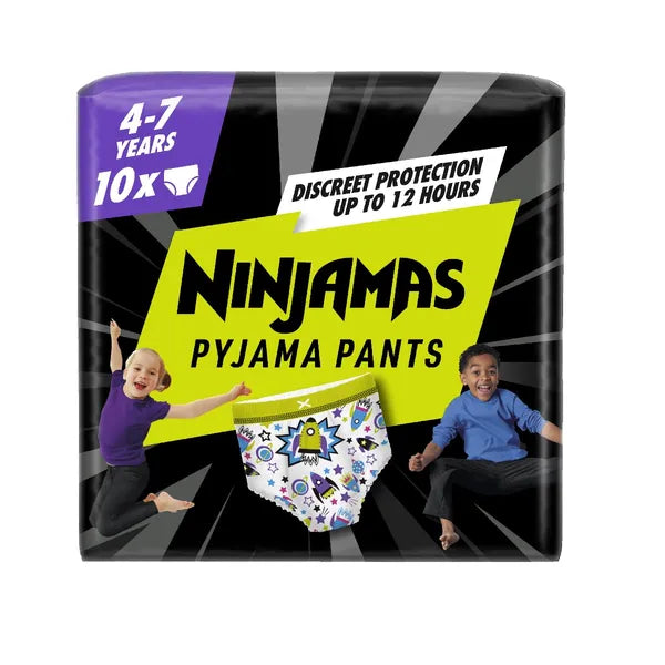 Ninjamas Pajama Pants Spaceship 4-7 Years, 10 pcs – My Dr. XM