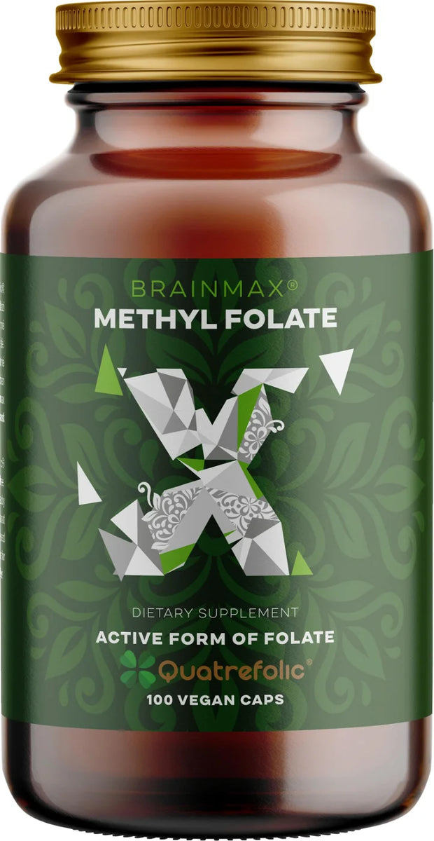 BrainMax Methyl Folate Active Form Of Folate 400 mcg, 100 Capsules – My ...