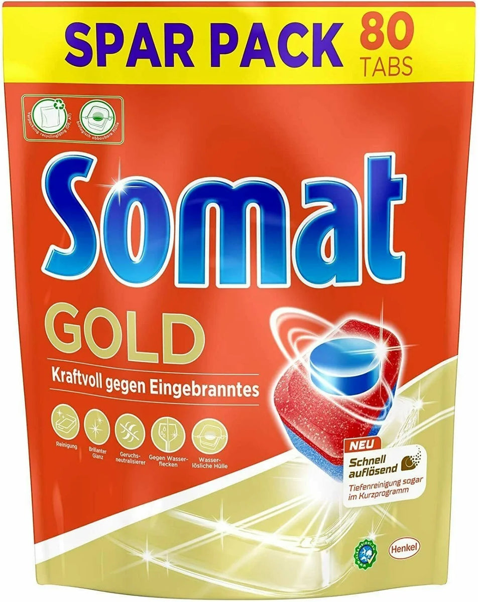 SOMAT Gold Dishwasher Tablets 80 Tabs – My Dr. XM
