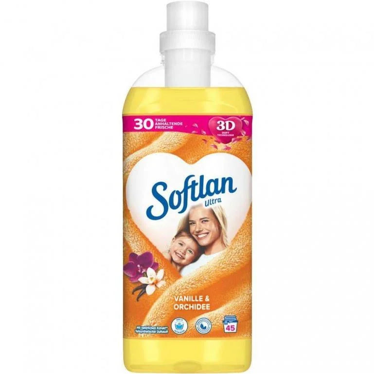 SOFTLAN Ultra 3D Vanille & Orchidee Fabric Softener 1 L (45 washes ...