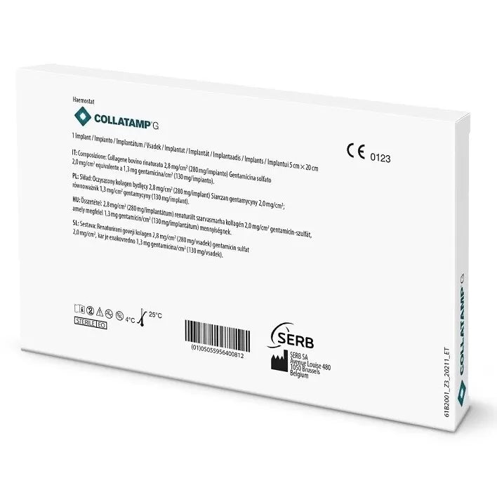 Collatamp G hemostatic sponge 5x20x0.5cm – My Dr. XM