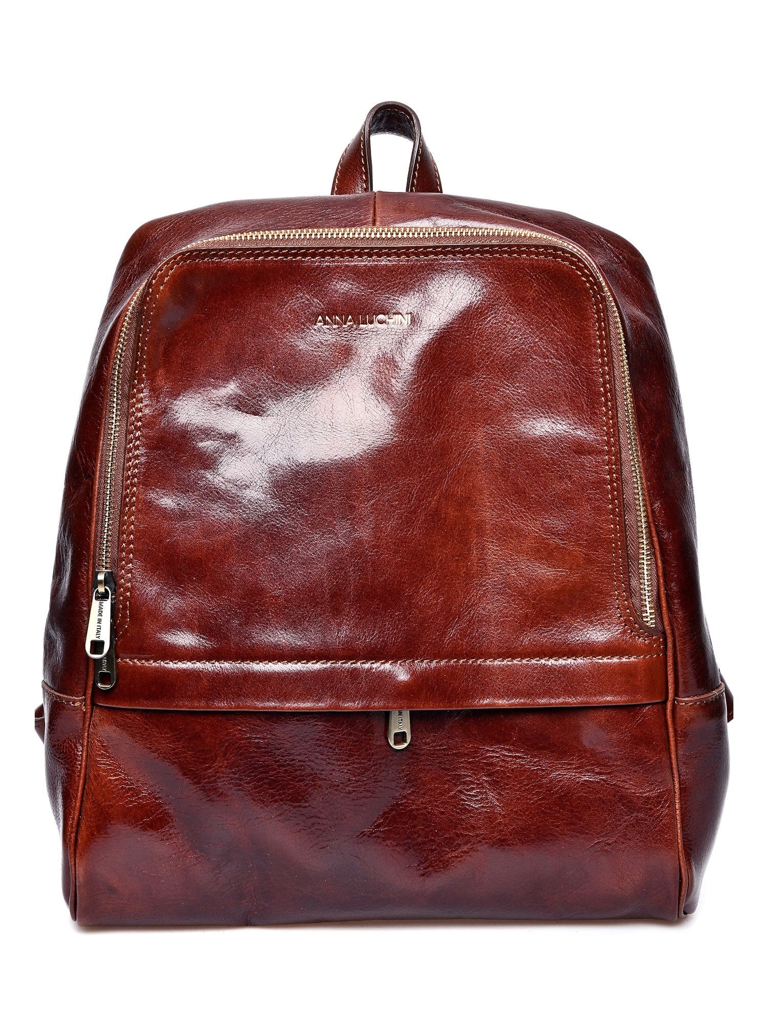 Anna Luchini Women's leather backpack Brown – My Dr. XM