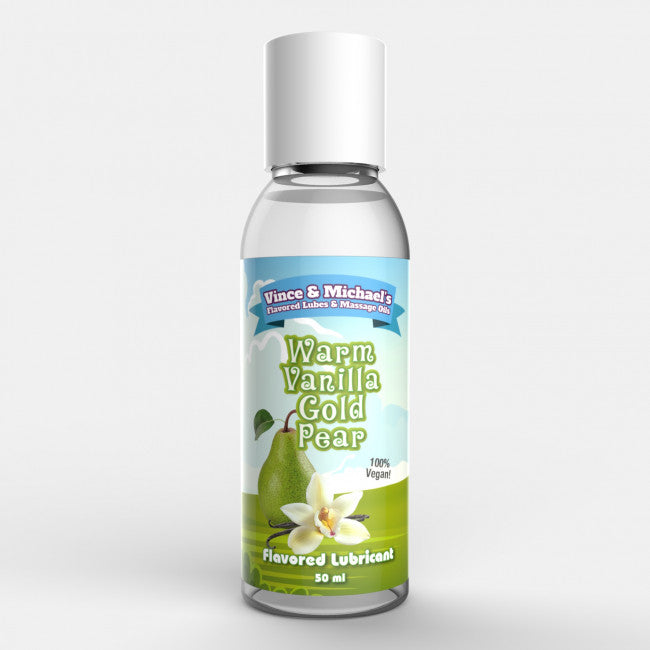 Vince & Michaels Flavored Lubricant Warm Vanilla Gold Pear 50ml – My Dr. XM