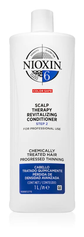 Nioxin System 6 Color Safe Scalp Therapy Revitalizing Conditioner Step ...