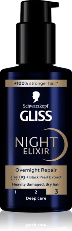 Schwarzkopf Gliss Night Elixir leave-in elixir for damaged hair 100 ml ...