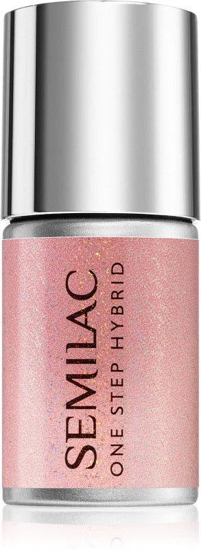 Semilac One Step Hybrid 3in1 shade S258 Naked Glitter Peach 7 ml – My ...