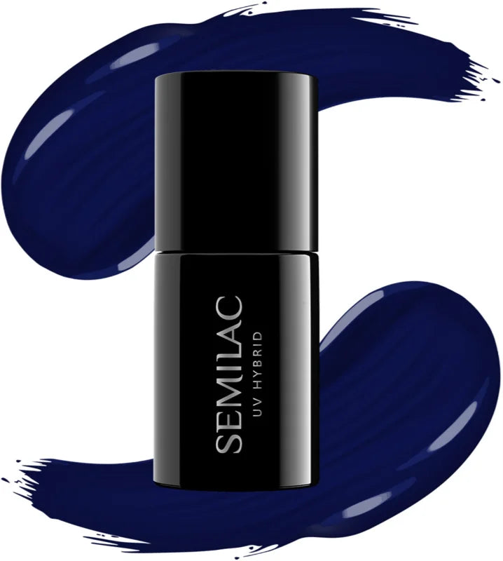 Semilac UV Hybrid Ocean Dream gel nail polish shade 088 Blue Ink 7 ml ...