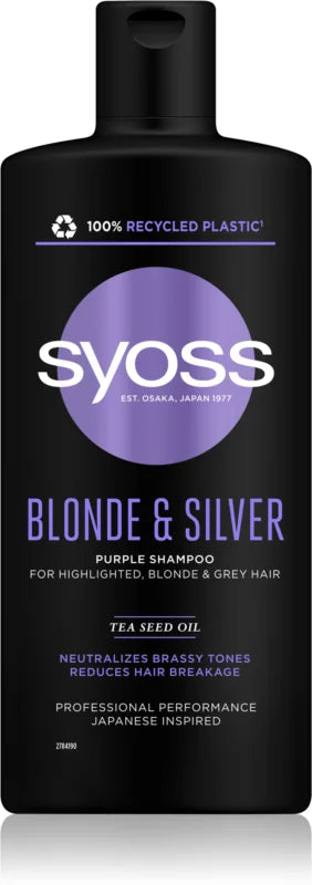 Syoss Blonde & Silver purple Shampoo 440 ml – My Dr. XM