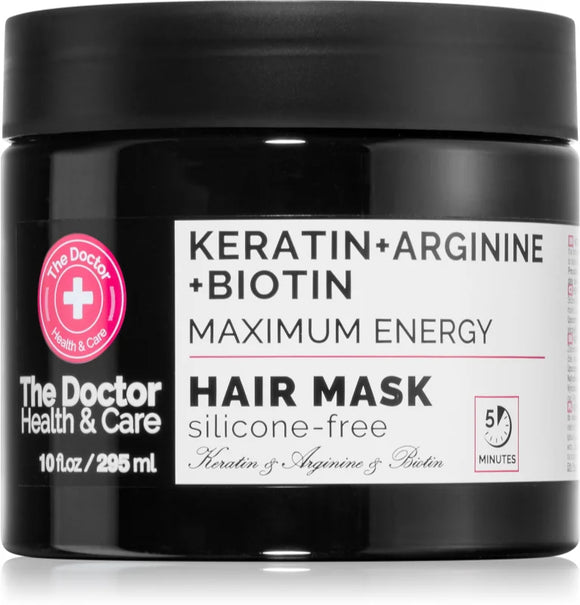 The Doctor Keratin + Arginine + Biotin Maximum Energy hair mask – My Dr. XM