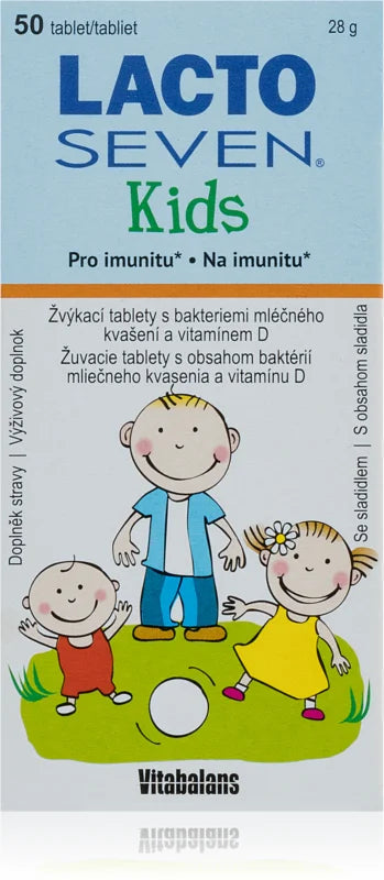 Vitabalans Lacto seven Kids 50 chewable tablets – My Dr. XM