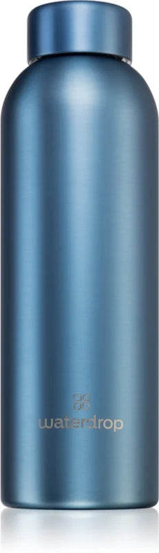 Waterdrop Thermo Steel Metal water bottle 600 ml Brushed Blue – My Dr. XM