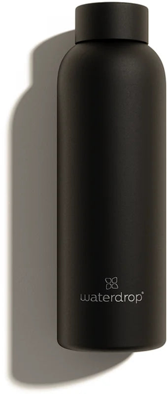 Waterdrop Thermo Steel Water Bottle 600 ml Black Matt – My Dr. XM