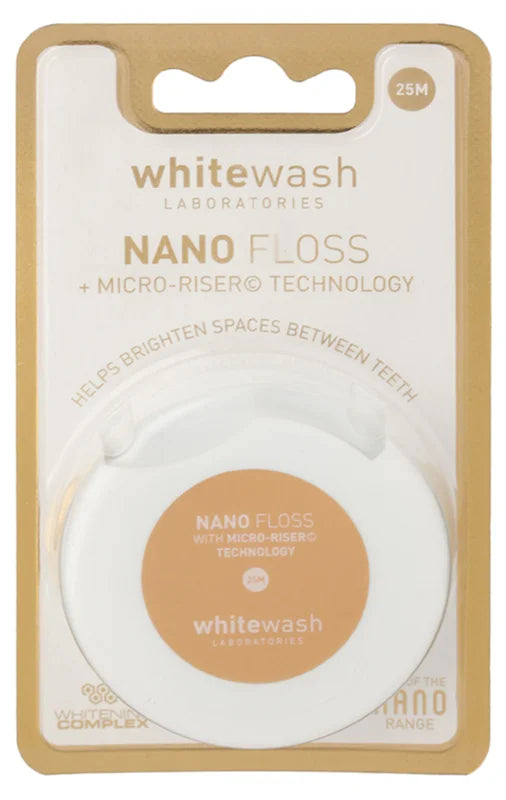 Whitewash Nano dental floss with whitening effect 25m – My Dr. XM