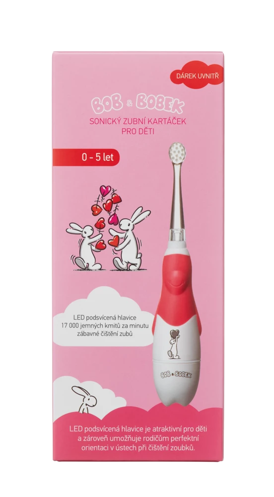 Bob and Bobek kid's sonic toothbrush 0-5 years Red – My Dr. XM
