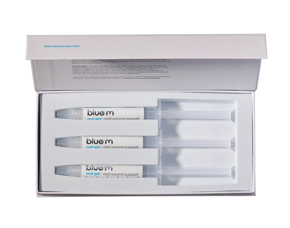 BlueM oral gel specialized support, 3 syringes x 3 ml – My Dr. XM