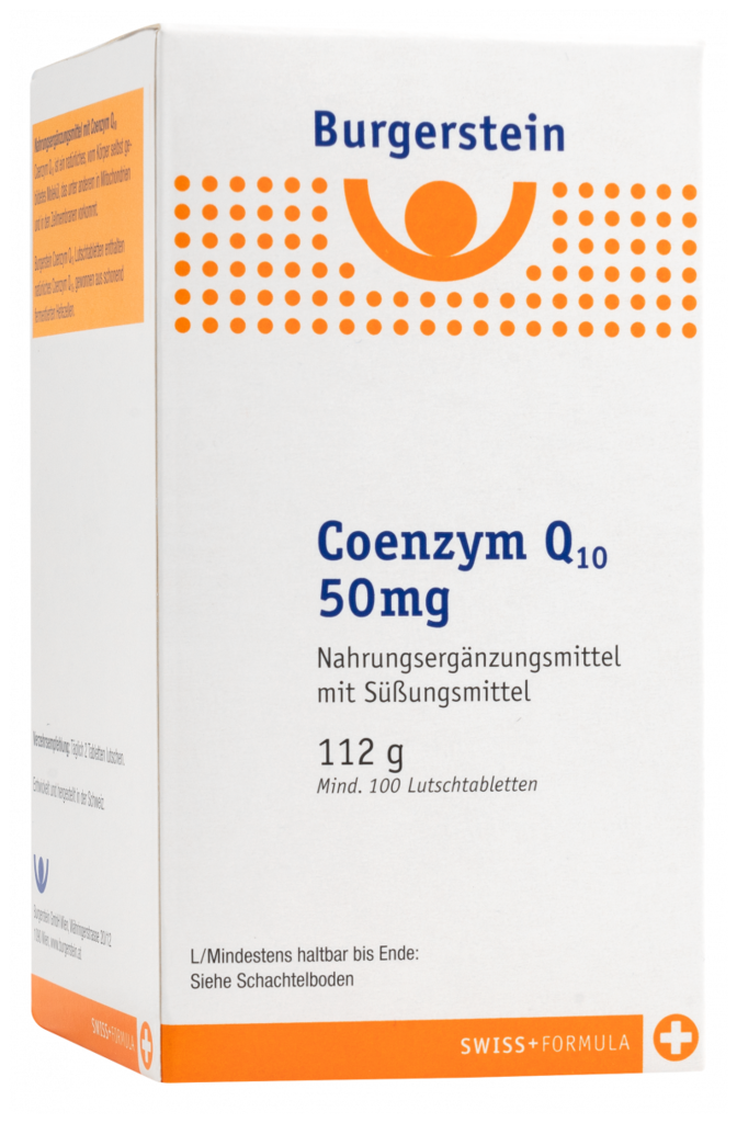 Burgerstein Coenzym Q10 50mg - 100 lozenges – My Dr. XM