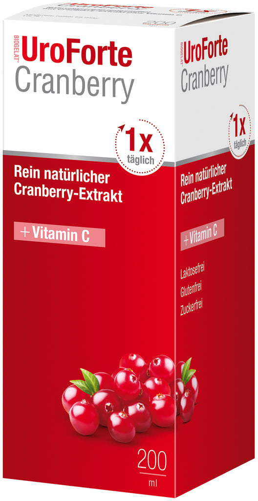 Biogelat Cranberry UroForte Liquid 200 ml – My Dr. XM