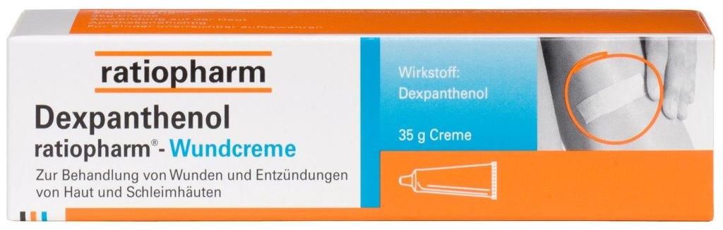 Dexpanthenol ratiopharm wound cream – My Dr. XM