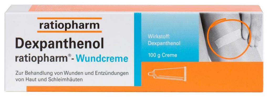 Dexpanthenol ratiopharm wound cream – My Dr. XM