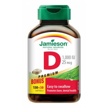 Jamieson Vitamin D3 1000 IU 180 capsules – My Dr. XM
