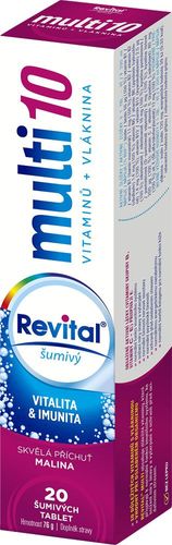 Revital Multi 10 raspberry 20 effervescent tablets – My Dr. XM
