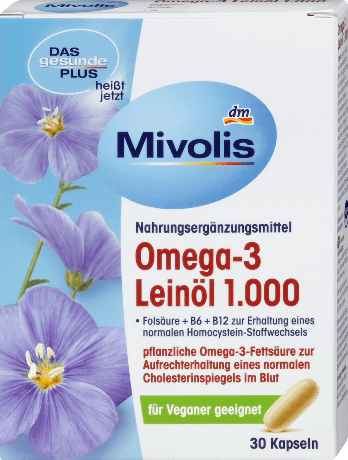 Mivolis linseed oil and omega-3 fatty acids, 30 capsules – My Dr. XM