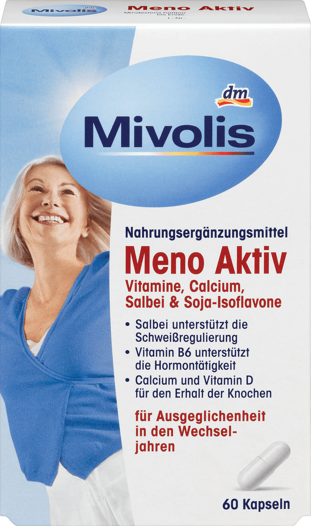 Mivolis Active capsules for menopause treatment, 60 pcs – My Dr. XM