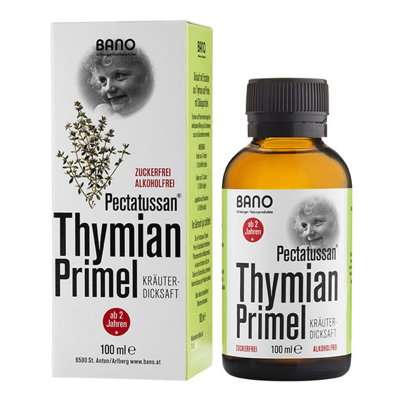 Bano Arlberger Pectatussan Thyme Primel herbal syrup 100 ml – My Dr. XM