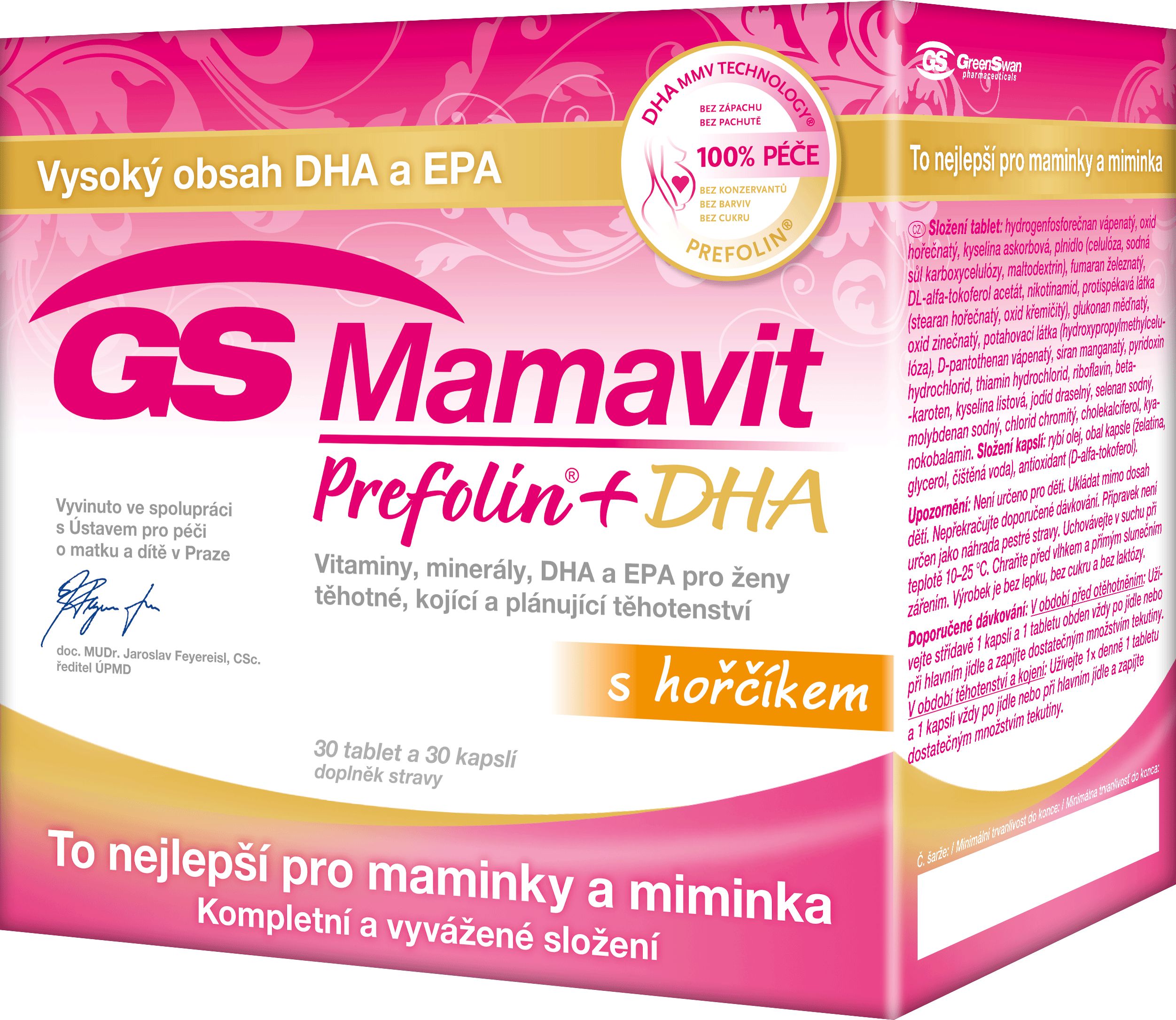 GS Mamavit Prefolin + DHA + EPA 30 tablets + 30 capsules – My Dr. XM