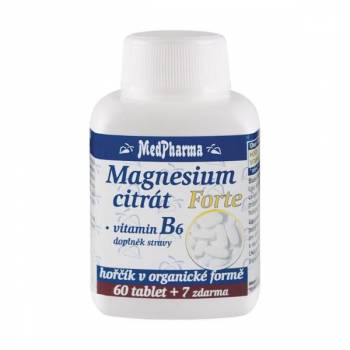 Medpharma Magnesium Citrate Forte + vitamin B6 67 tablets – My Dr. XM