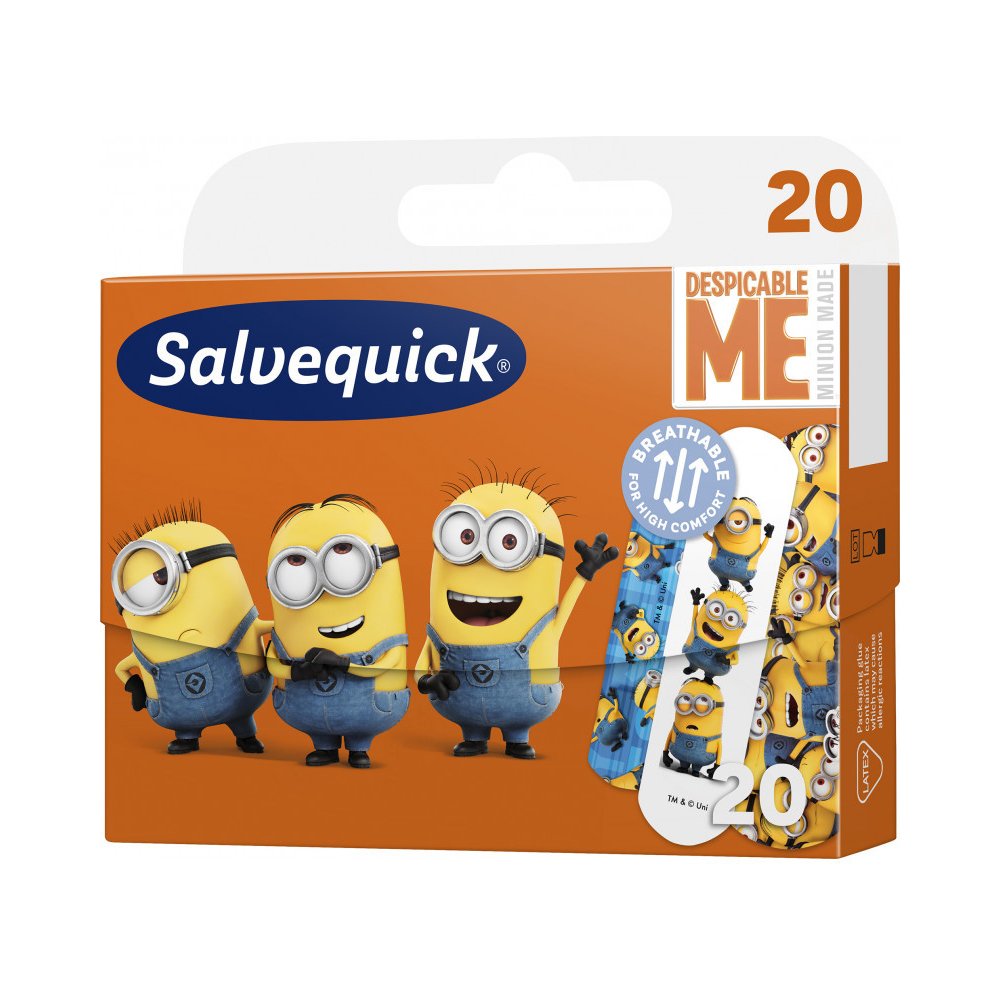 SALVEQUICK Minions 20 pcs band aids – My Dr. XM