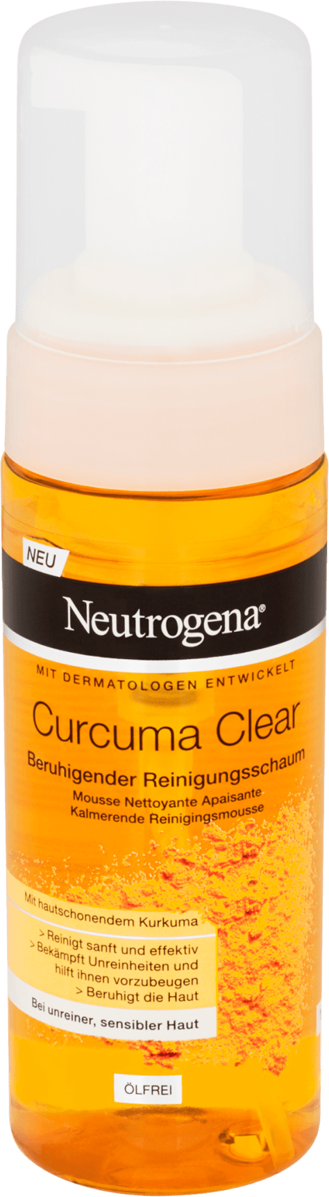 Neutrogena Curcuma Clear cleansing foam with turmeric, 150 ml – My Dr. XM