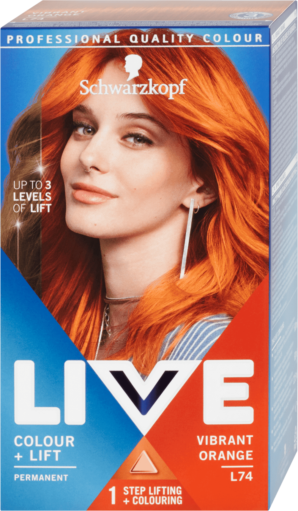 Schwarzkopf Live hair color Vibrant Orange L74 – My Dr. XM