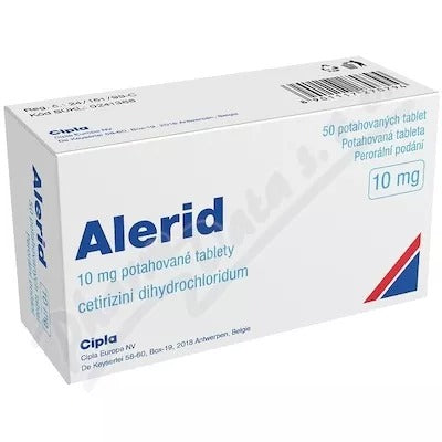 Alerid 10mg 50 tablets – My Dr. XM