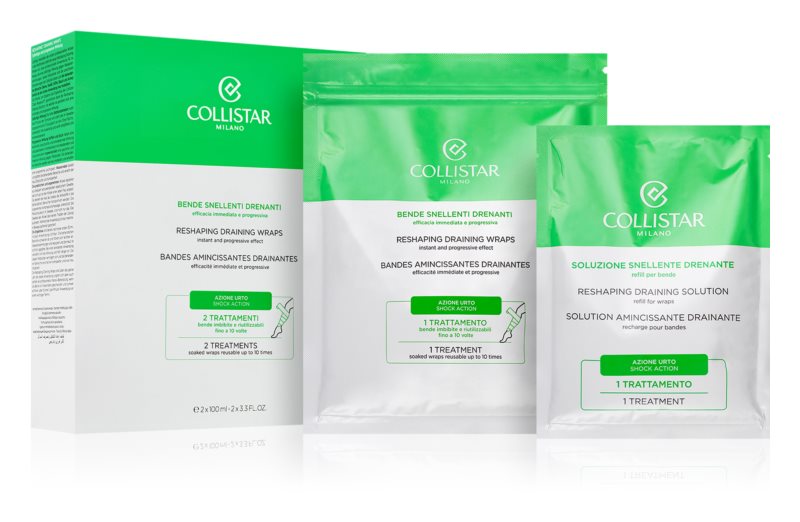Collistar Reshaping Draining Wraps thermoactive bandages against cellu ...