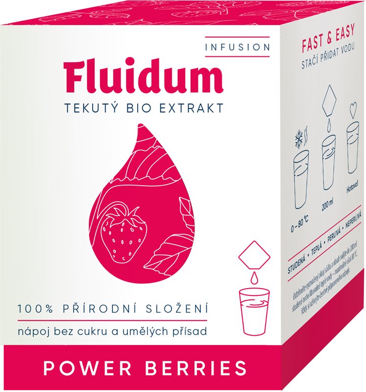 Fluidum Power Berries BIO liquid extract 10 sachets x 10 ml – My Dr. XM