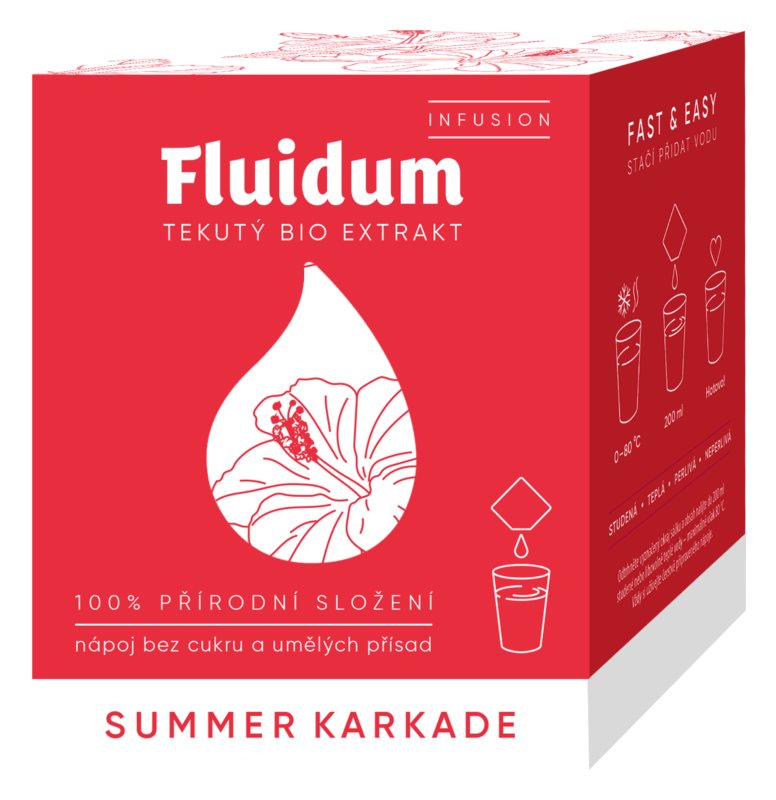 Fluidum Summer Karkade BIO liquid extract 10 sachets x 10 ml – My Dr. XM