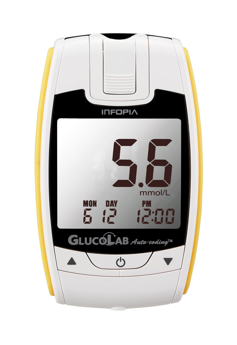 Glucolab Glucometer with 25 test strips + 25 lancets – My Dr. XM