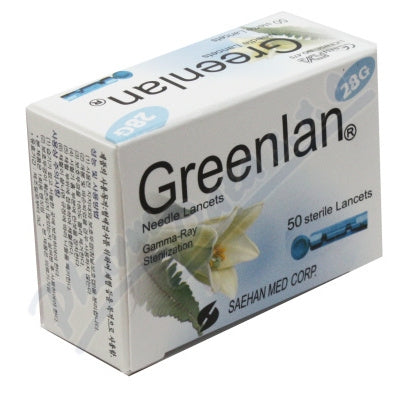 GREENLAN Sterile needle lancets 28G, 50 pcs – My Dr. XM
